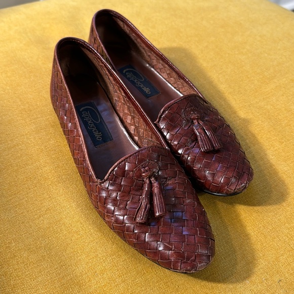 Pappagallo | Shoes | Made In Brazil Vintage Pappagallo Brown Woven ...